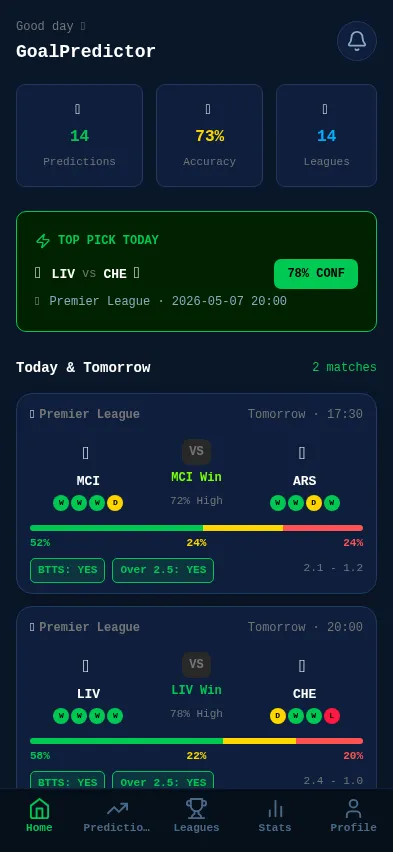 GoalPredictor Mobile