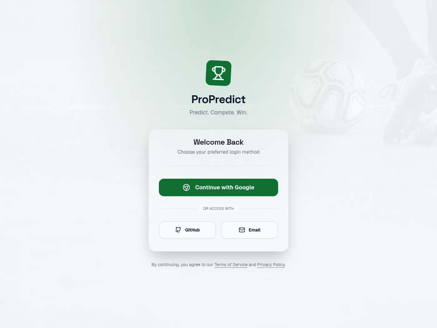 ProPredict Football App