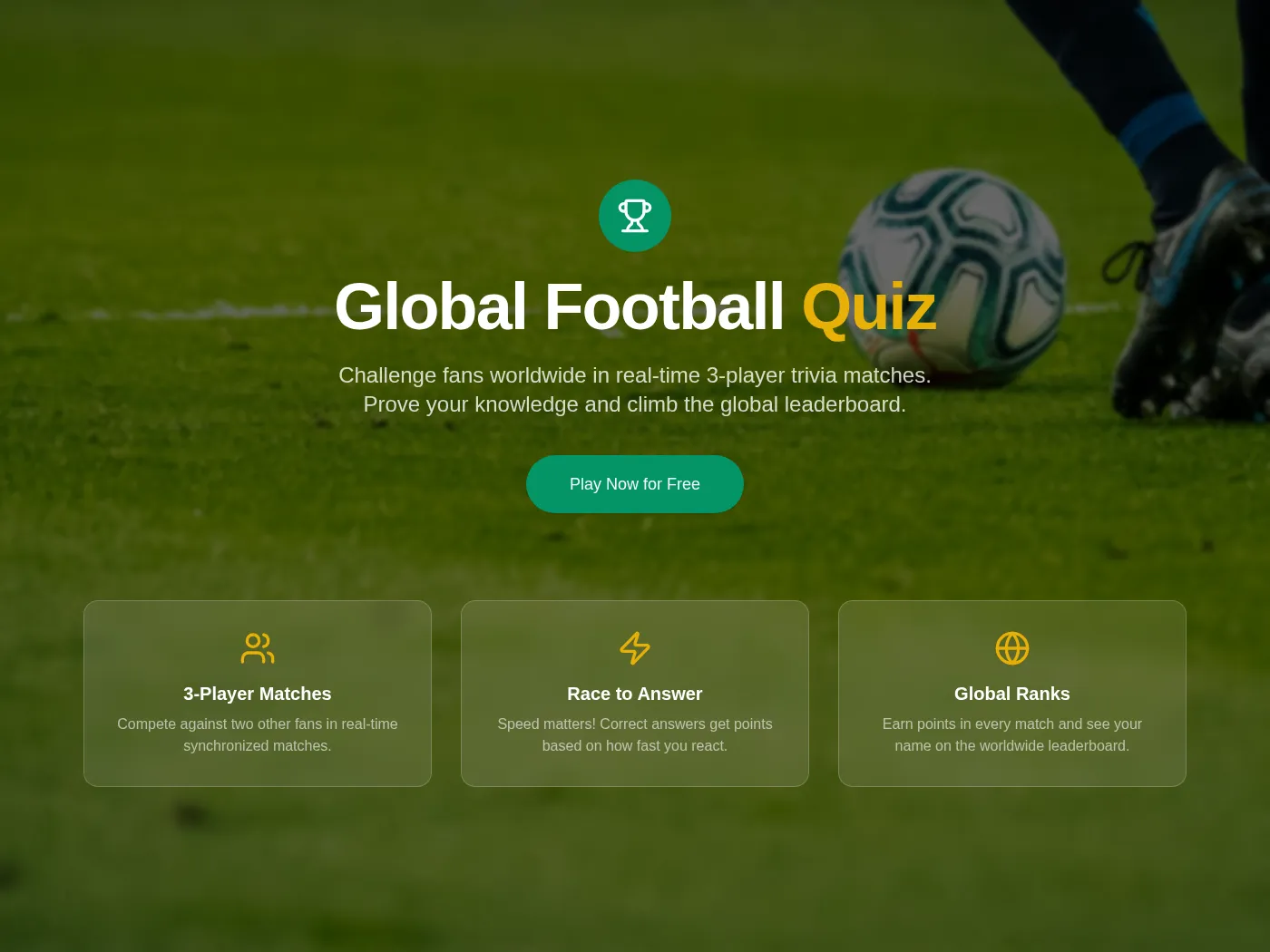 Global Football Quiz Game