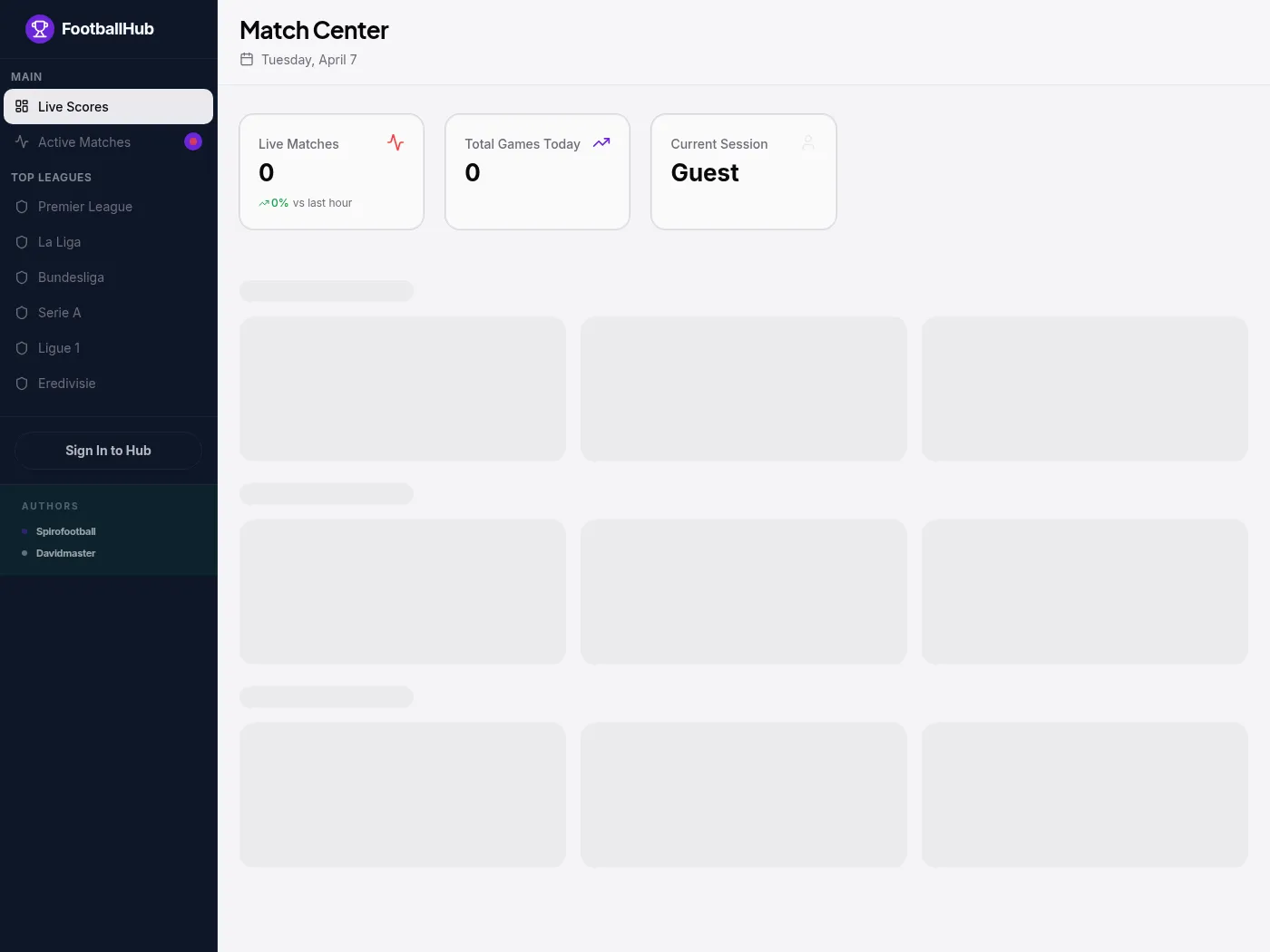 Football Scores Hub