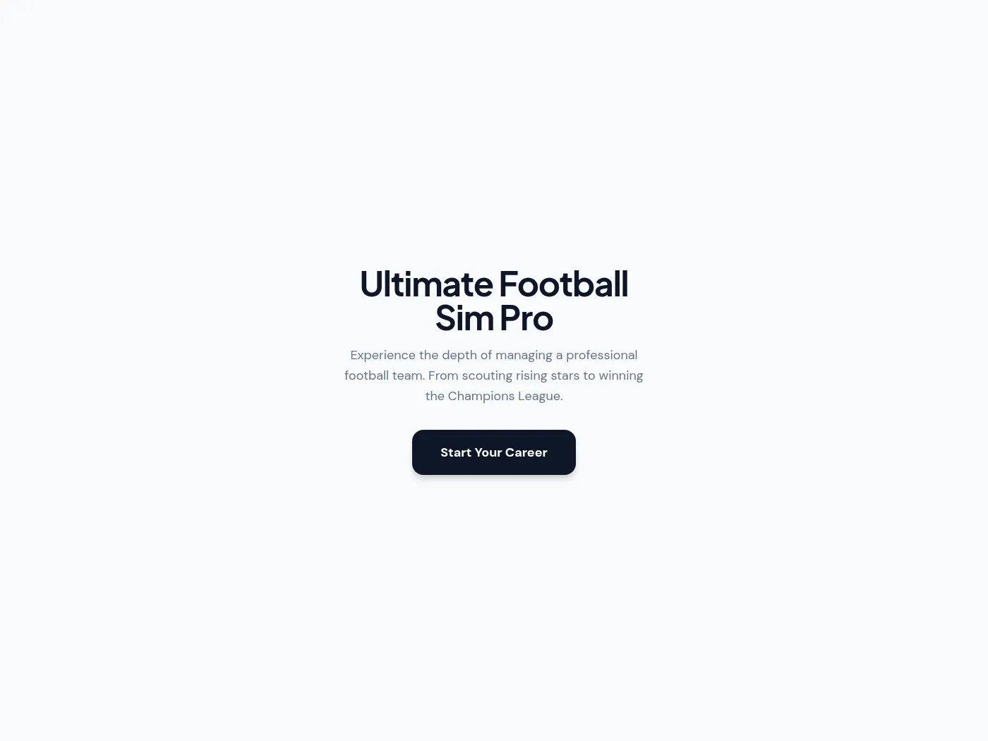 Ultimate Football Sim Pro