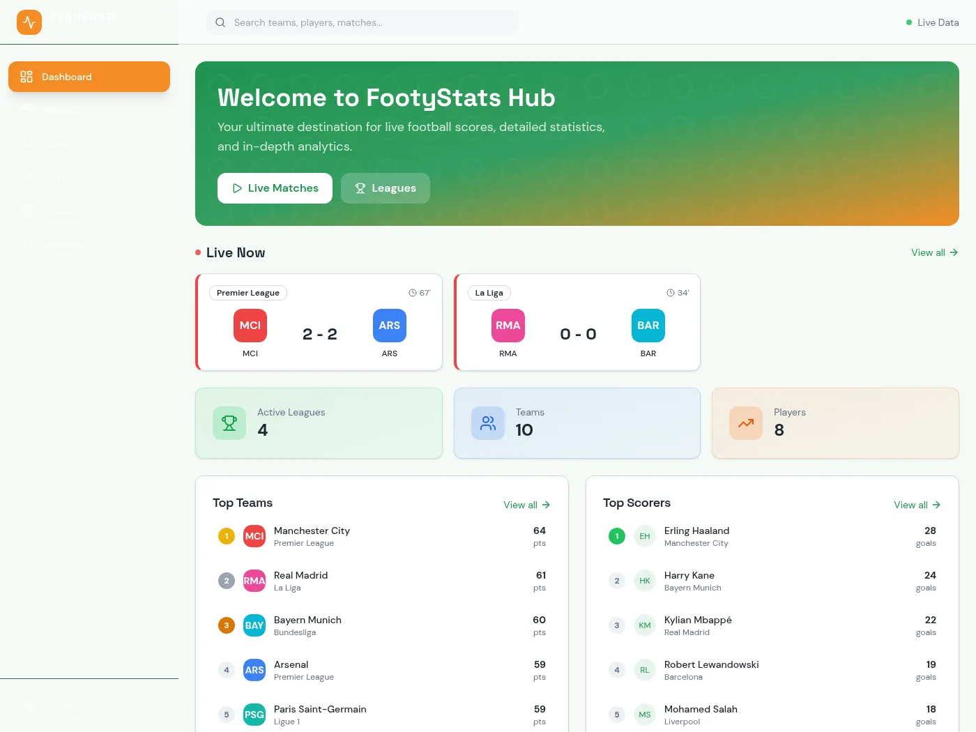 FootyStats Hub