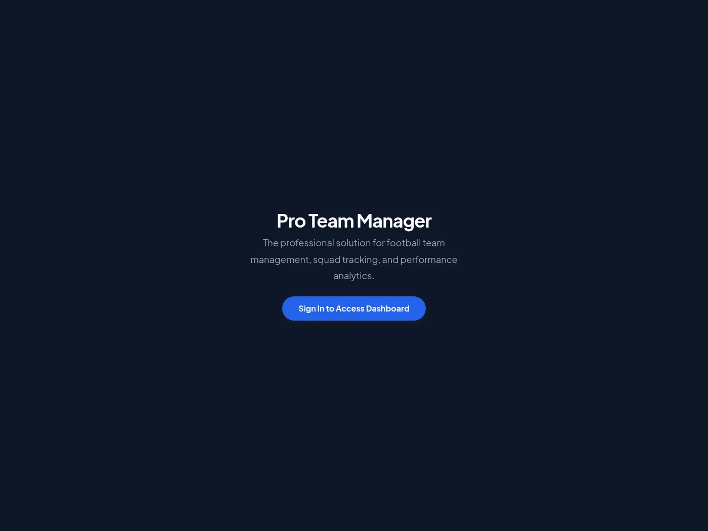 Pro Team Manager