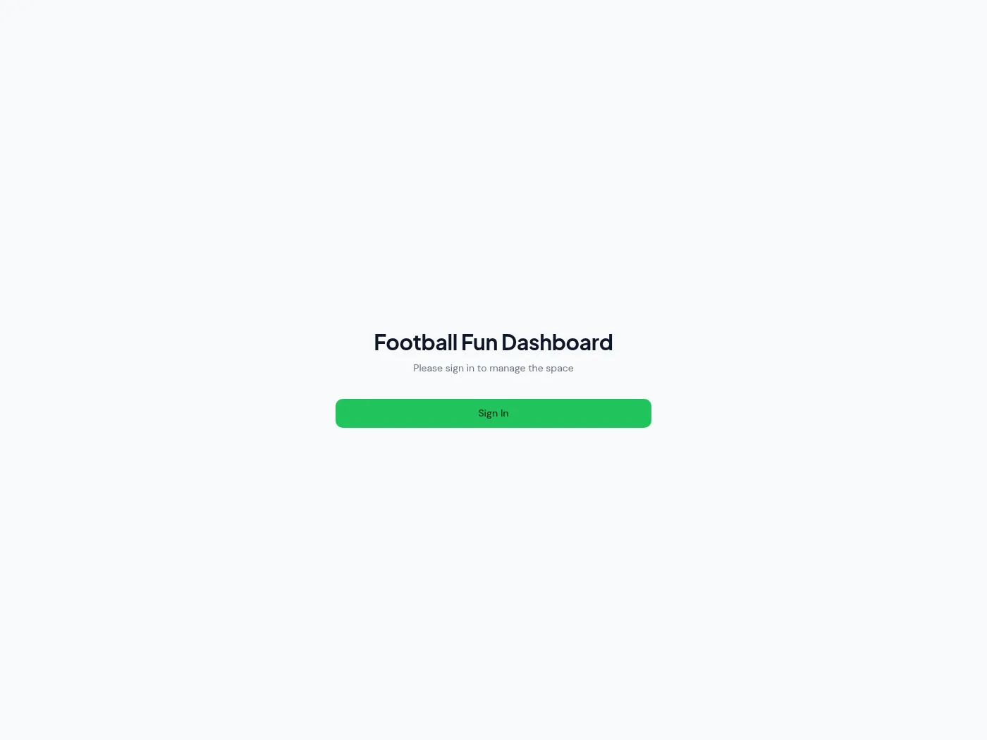 Football Fun Tracker