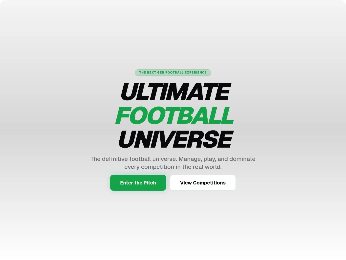Ultimate Football Universe
