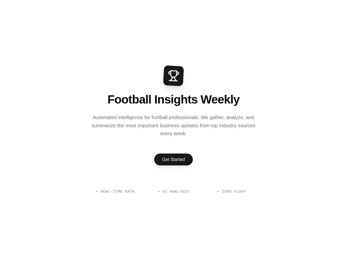 Football Insights Weekly