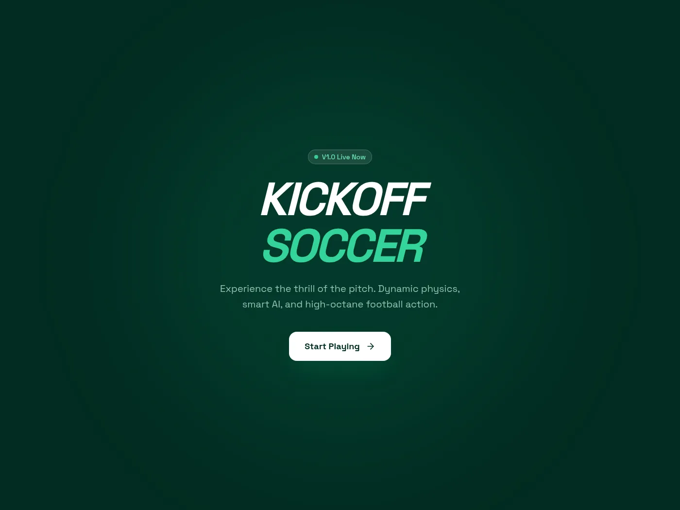 Kickoff Soccer Game
