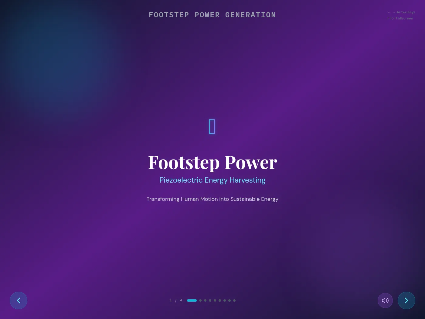 Footstep Power PPT | Built with Blink