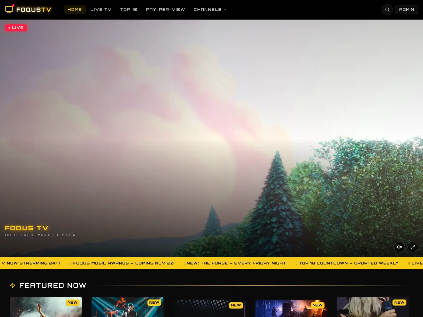 FOQUS TV Music Channel App