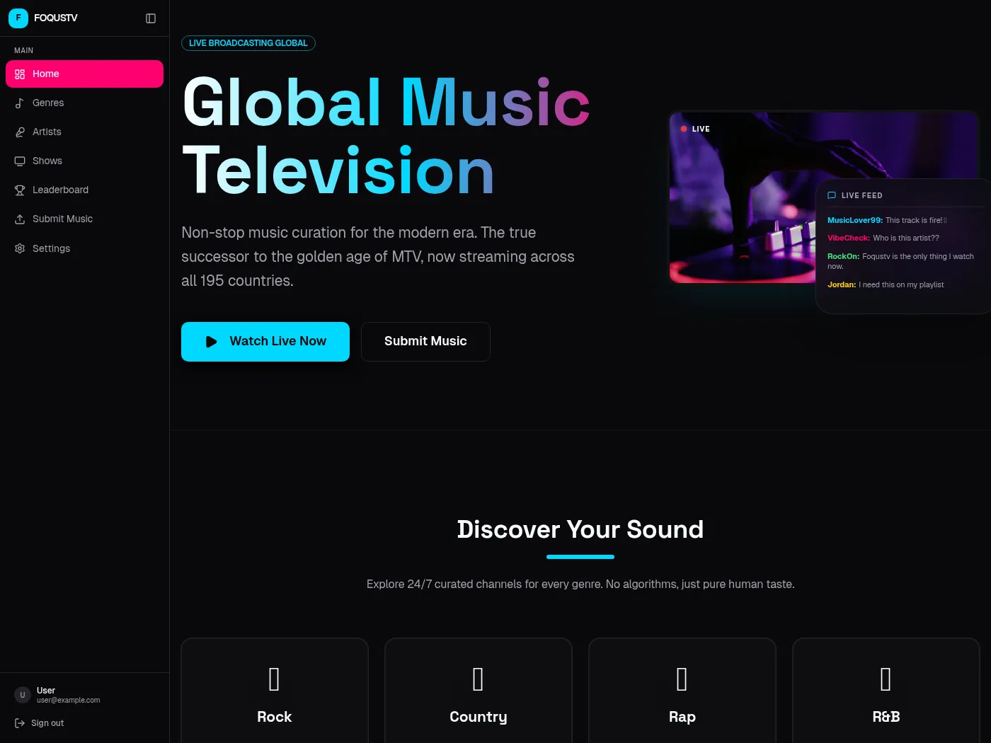 Foqustv Music Hub