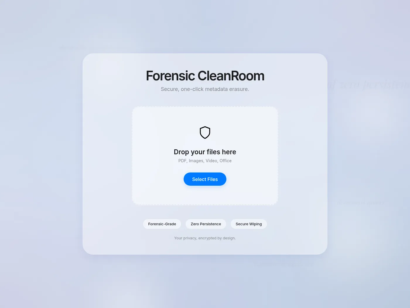 Forensic CleanRoom