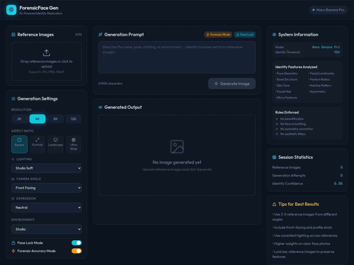 ForensicFace Gen Platform