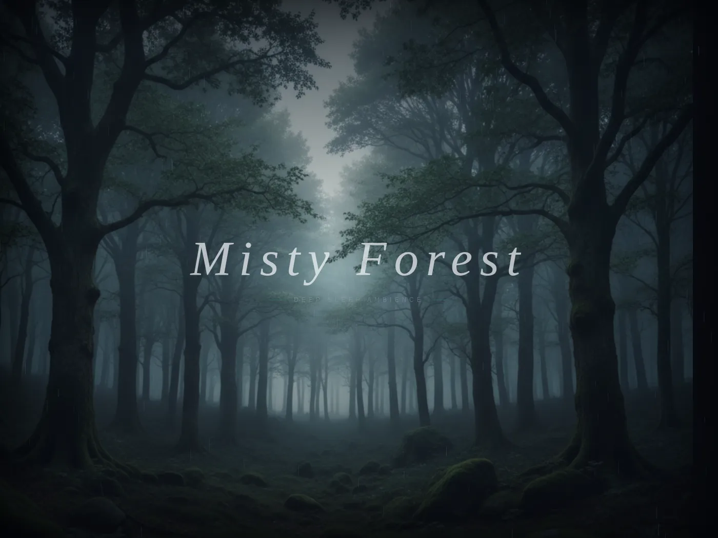 Misty Forest ASMR Scene