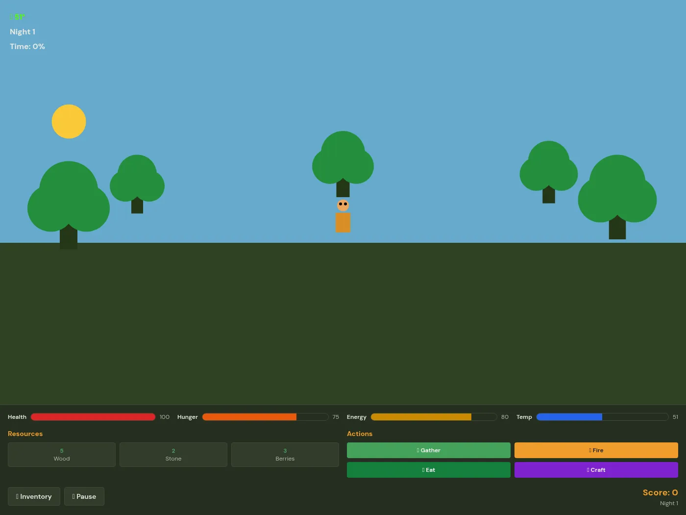 Forest Survival Game