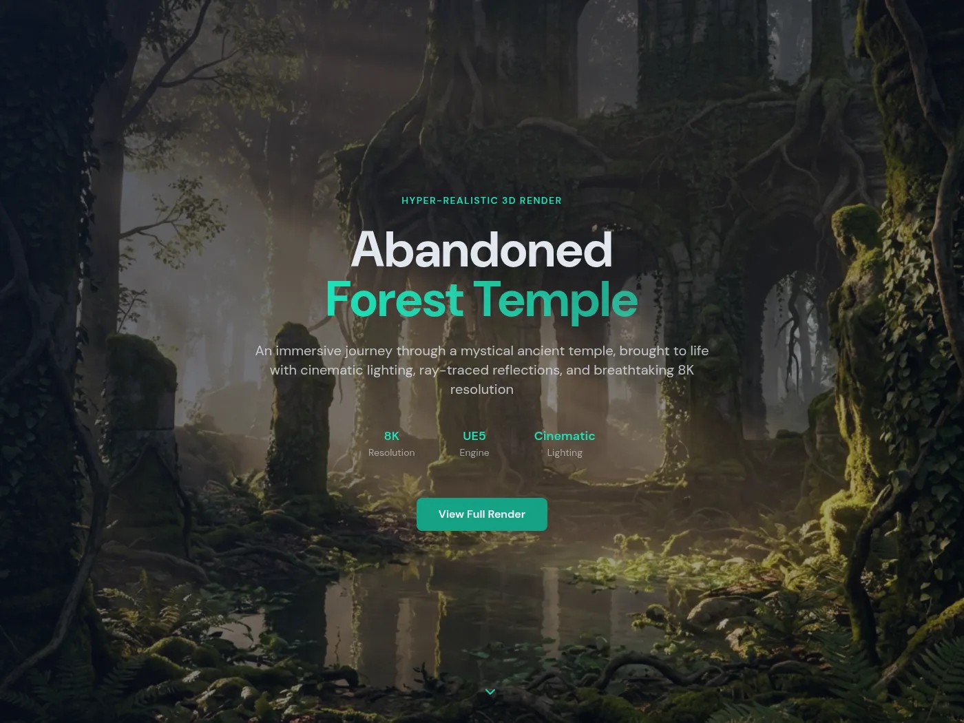 Abandoned Forest Temple Render