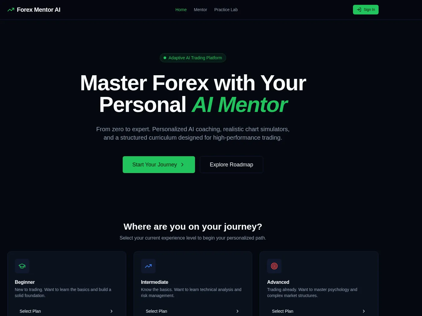 Forex Mentor AI Platform