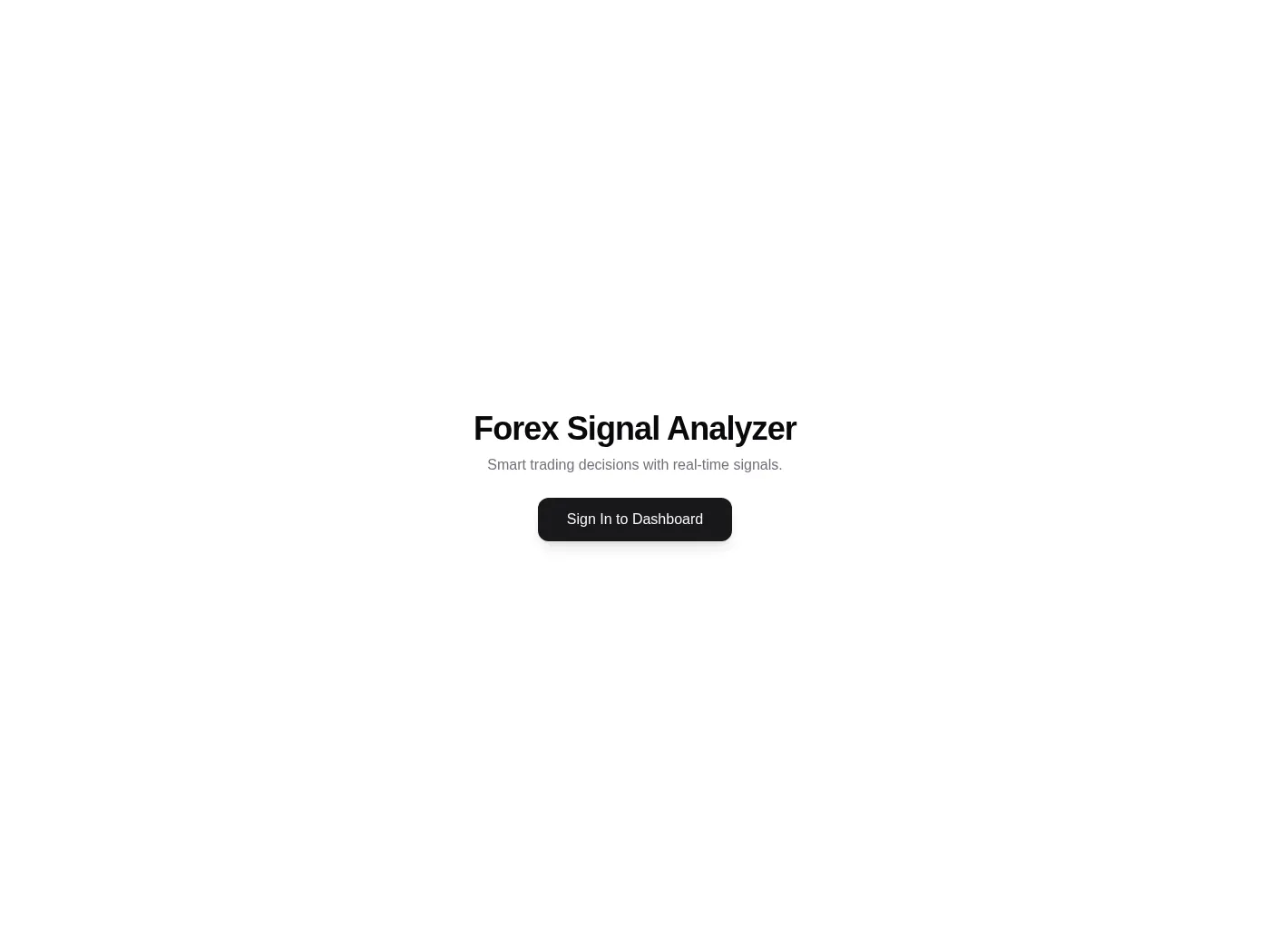 Forex Signal Analyzer