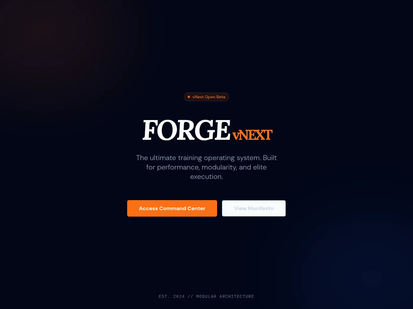 FORGE vNext Skeleton