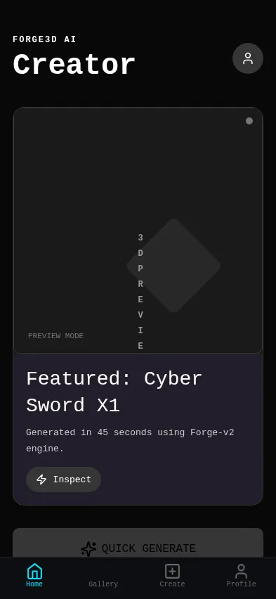 Forge3D AI Creator