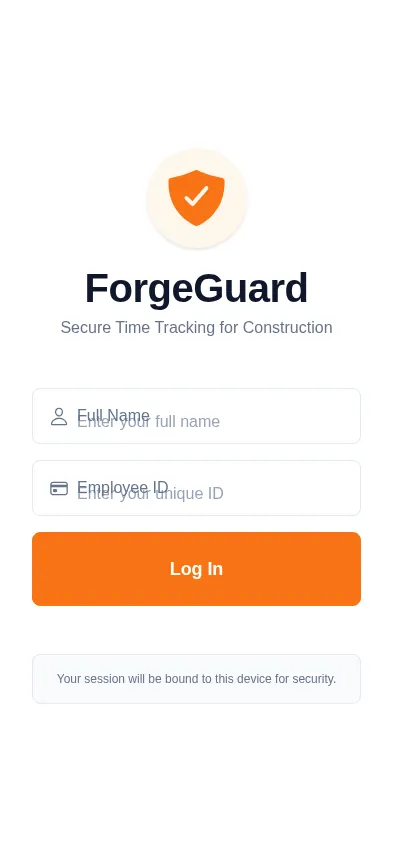 ForgeGuard Time Tracker