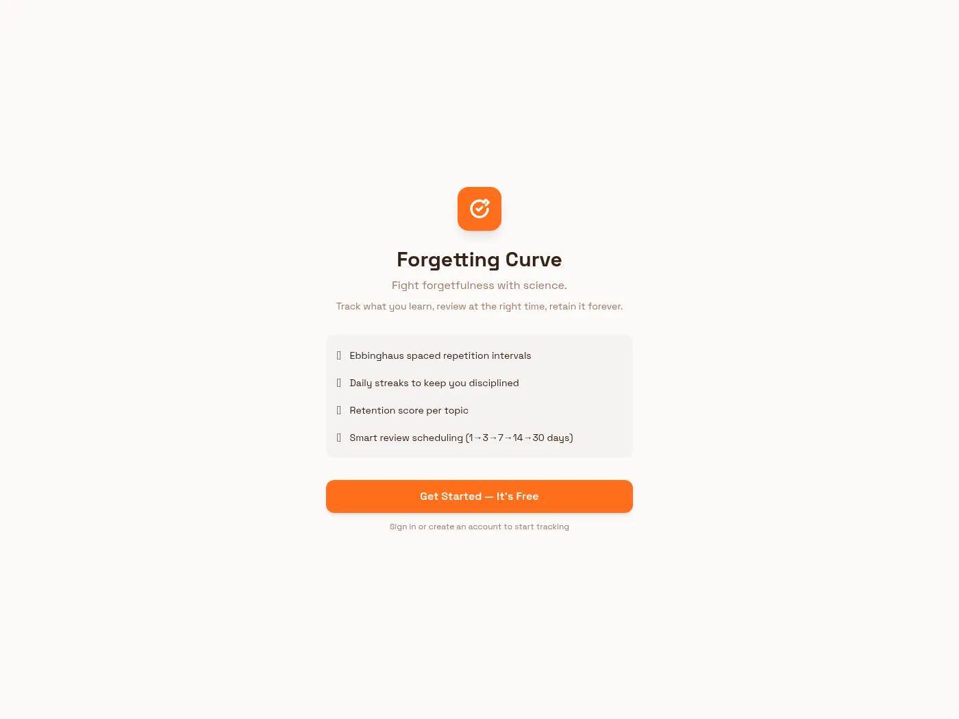 Forgetfulness Tracker
