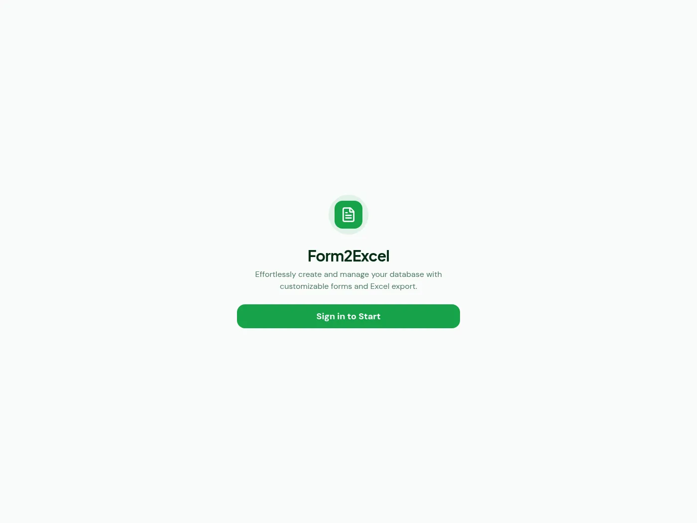 Form to Excel Database