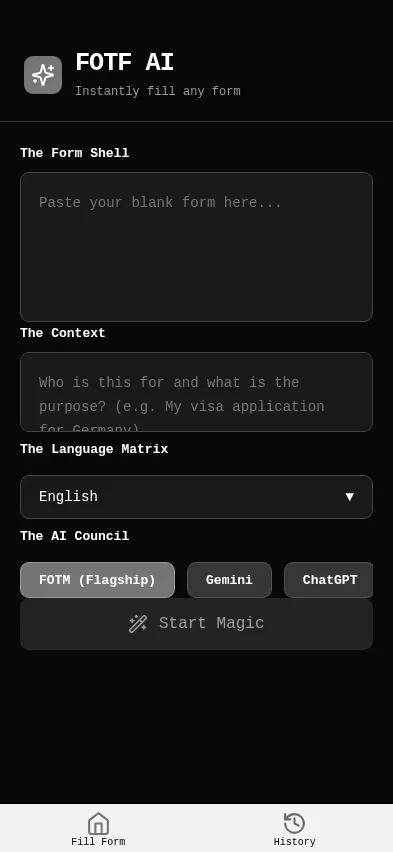 FillOutTheForm AI