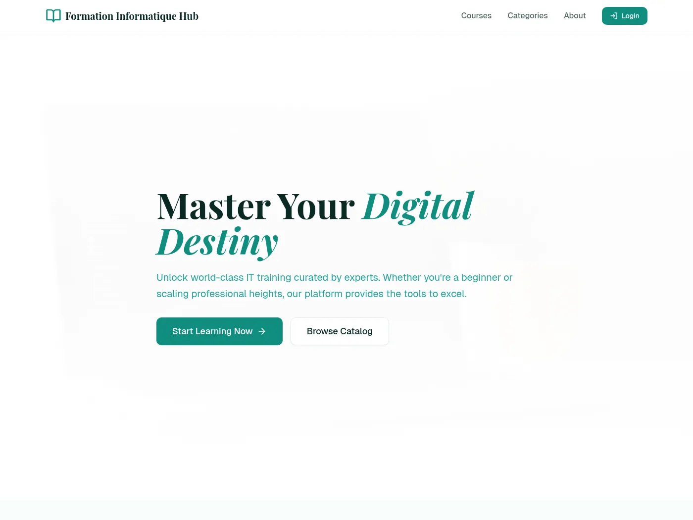 Formation Informatique Hub