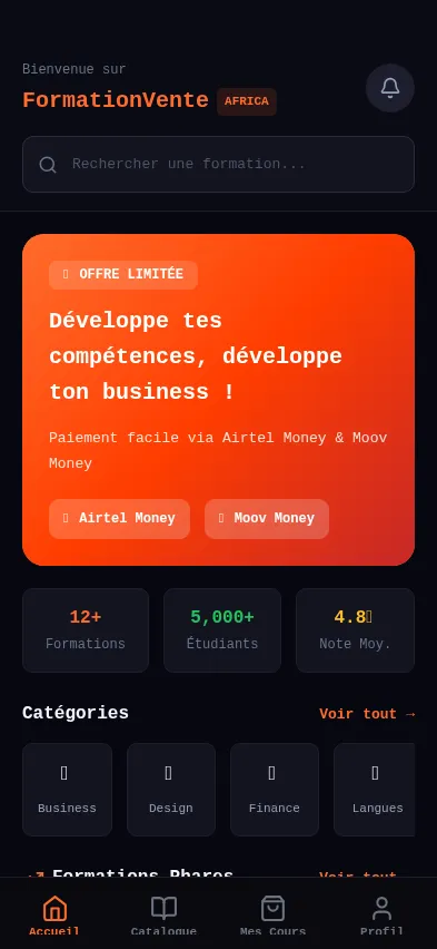 FormationVente Mobile