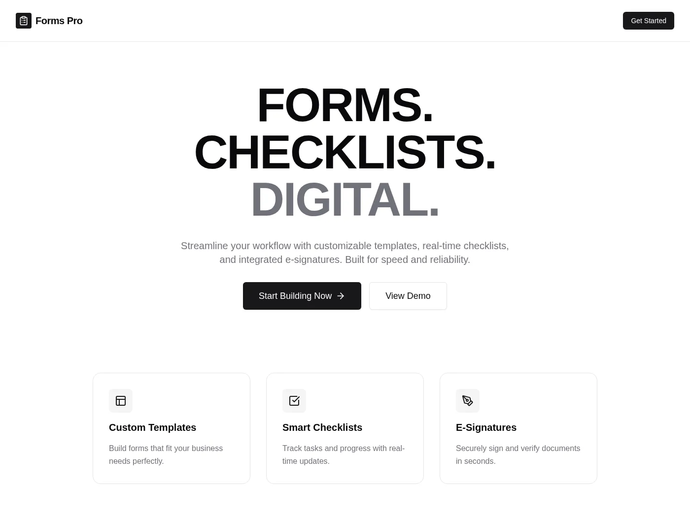 Forms & Checklists Pro