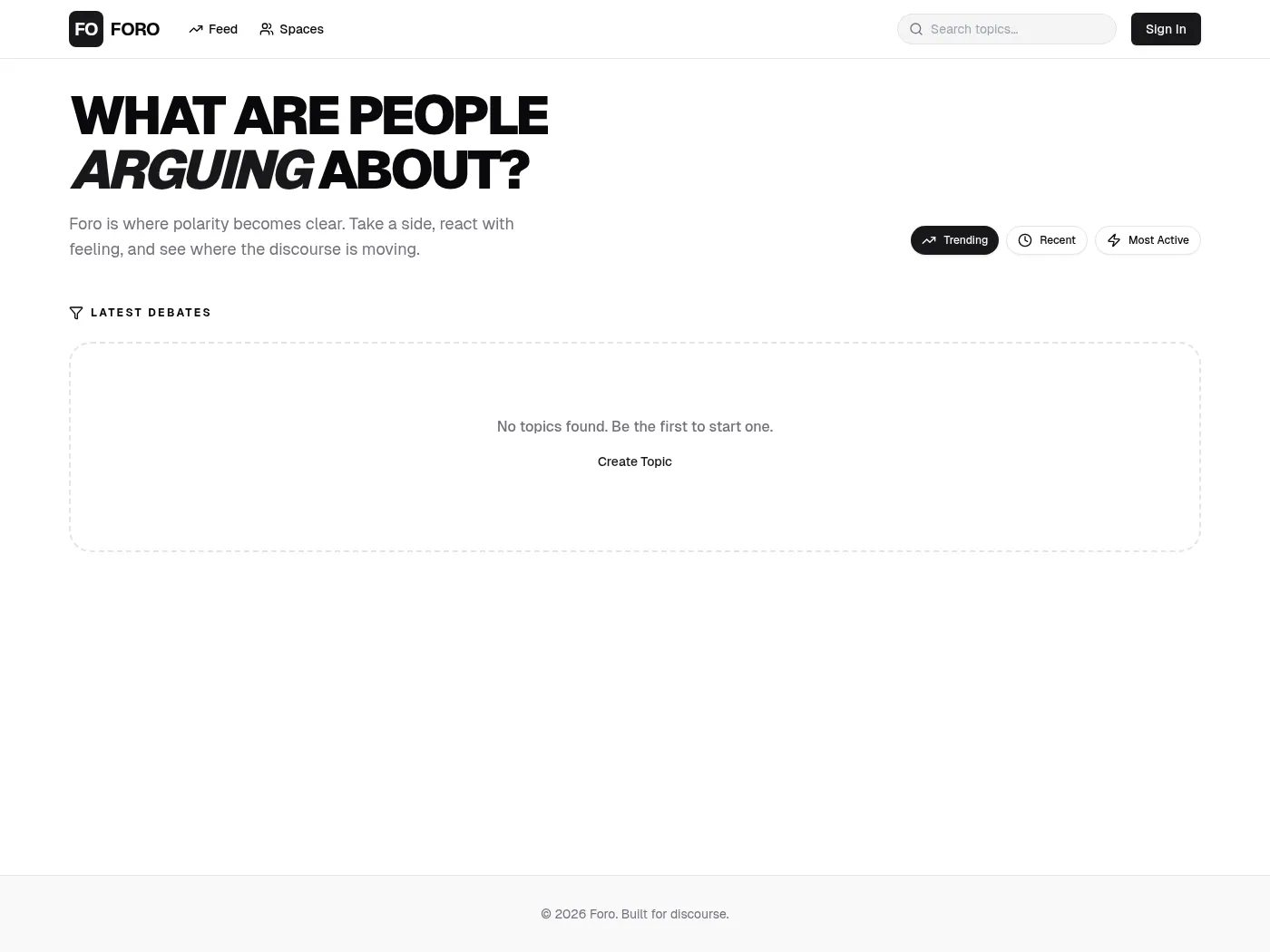 Foro Social Discourse App