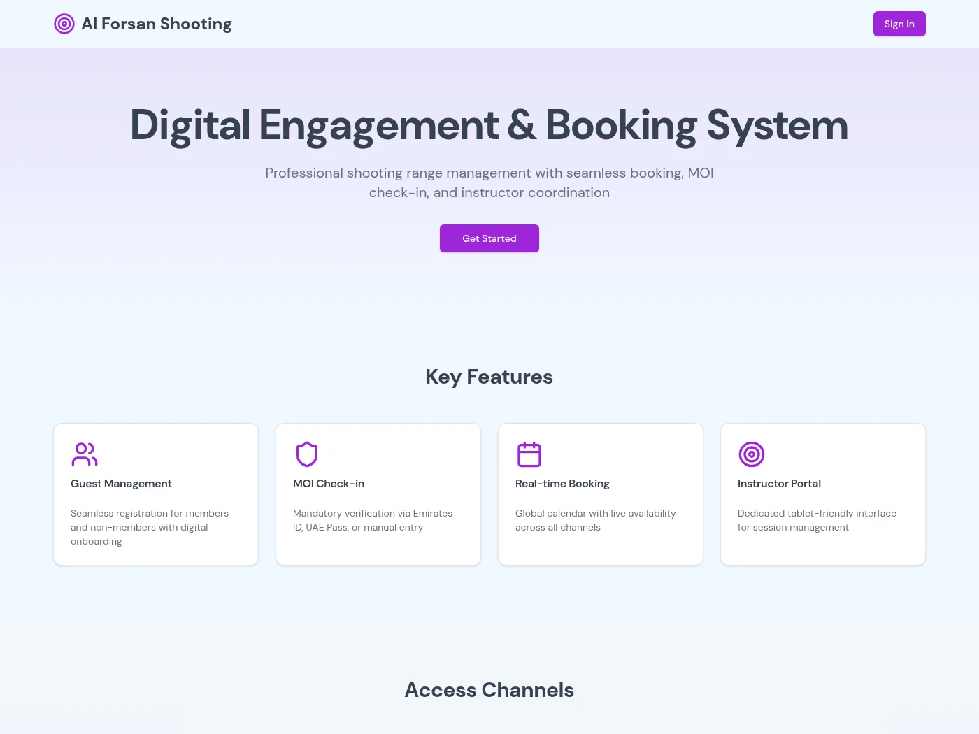 Forsan Engage & Book PoC