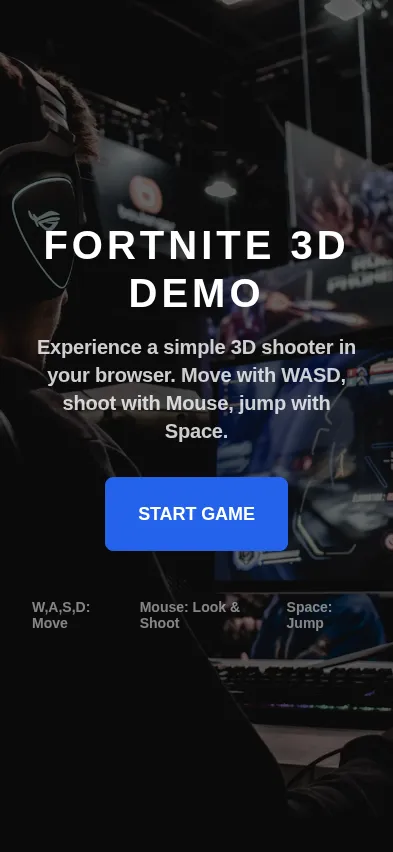 Fortnite 3D Web Demo