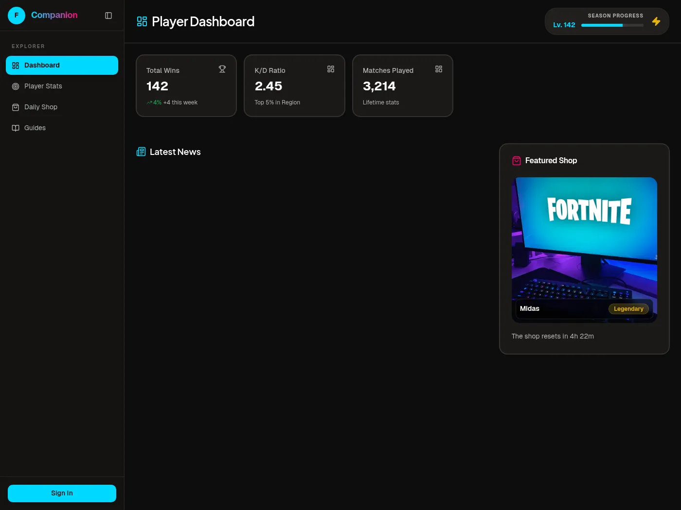 Fortnite Companion