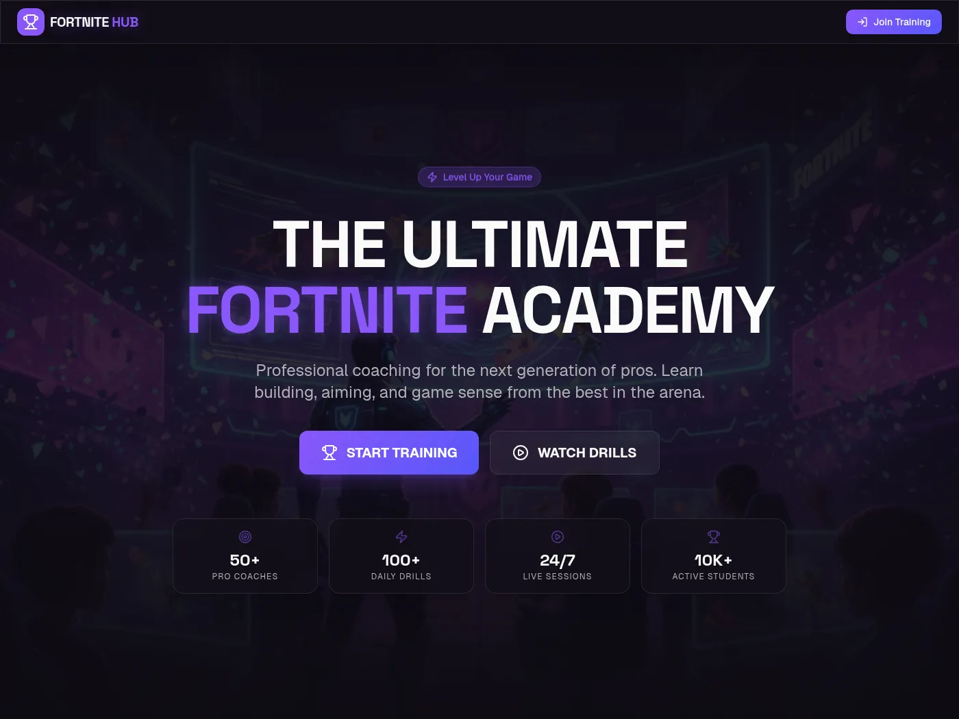 Fortnite Kids Training Hub