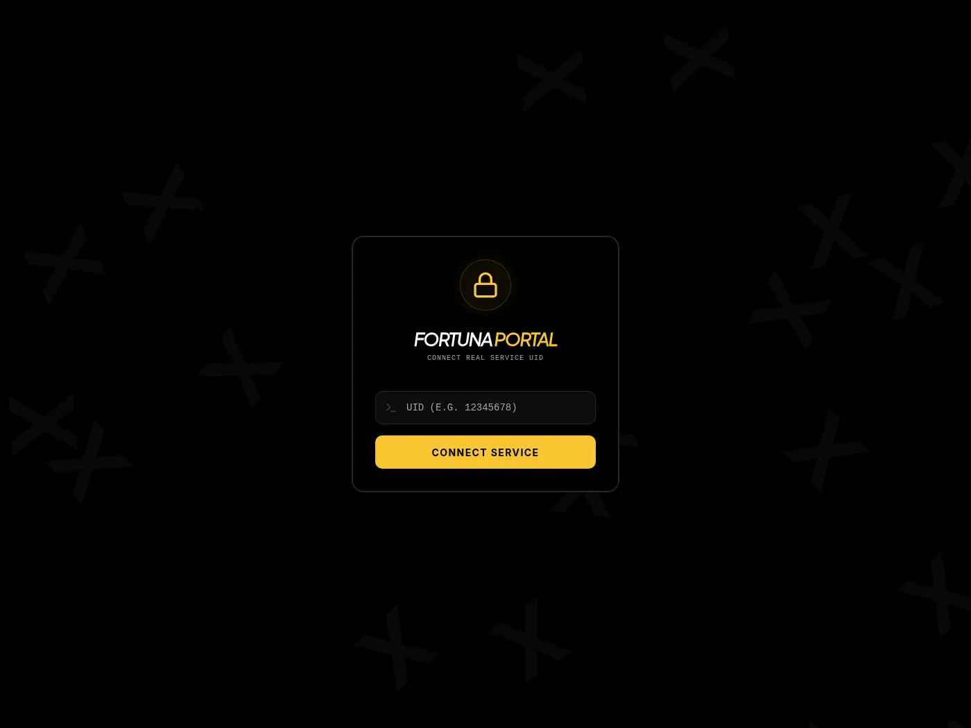 Fortuna Real UID Portal
