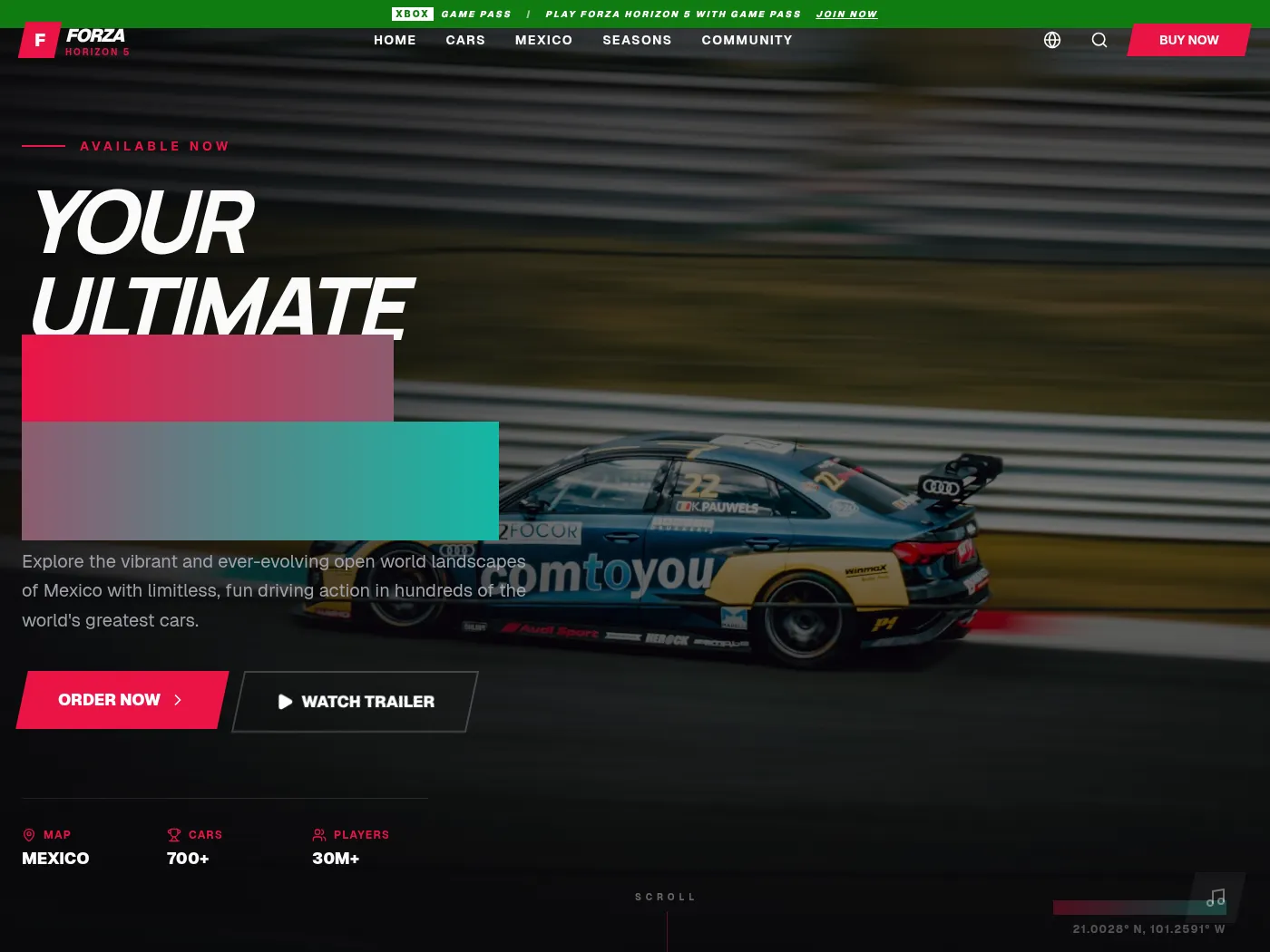 Forza 5 Web Clone