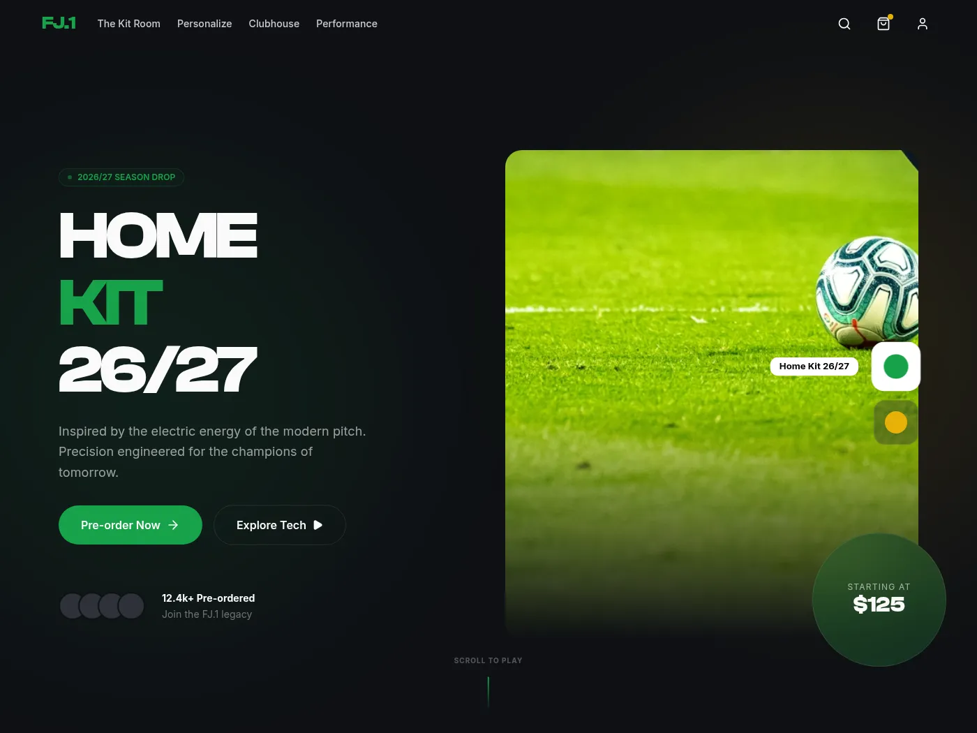 FotballJersey.1 Brand Site