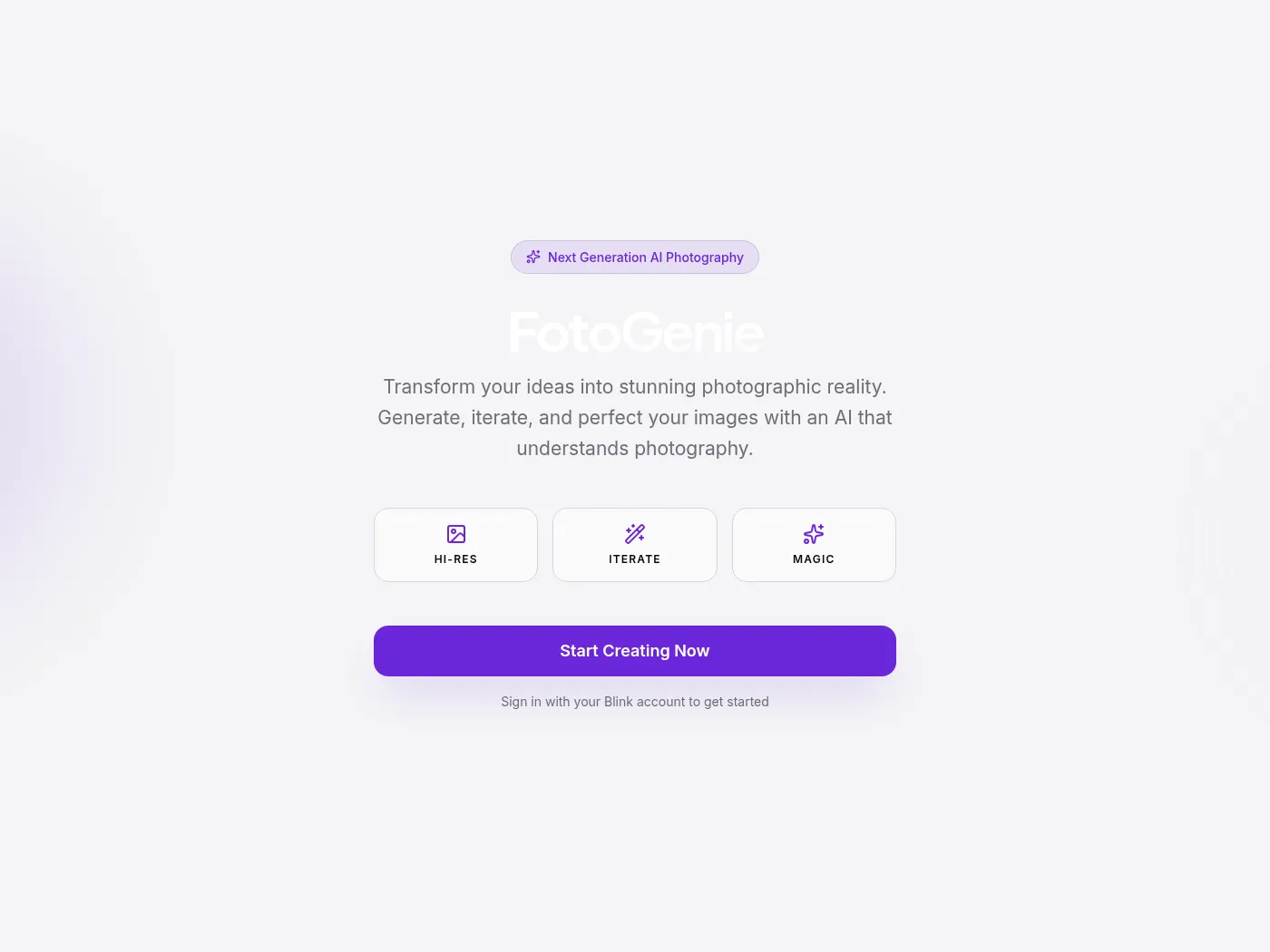 FotoGenie Chatbot