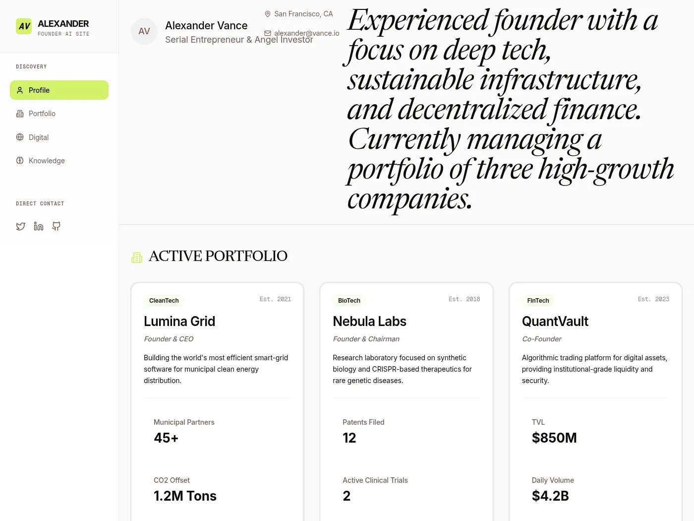 AI-Ready Founder Site