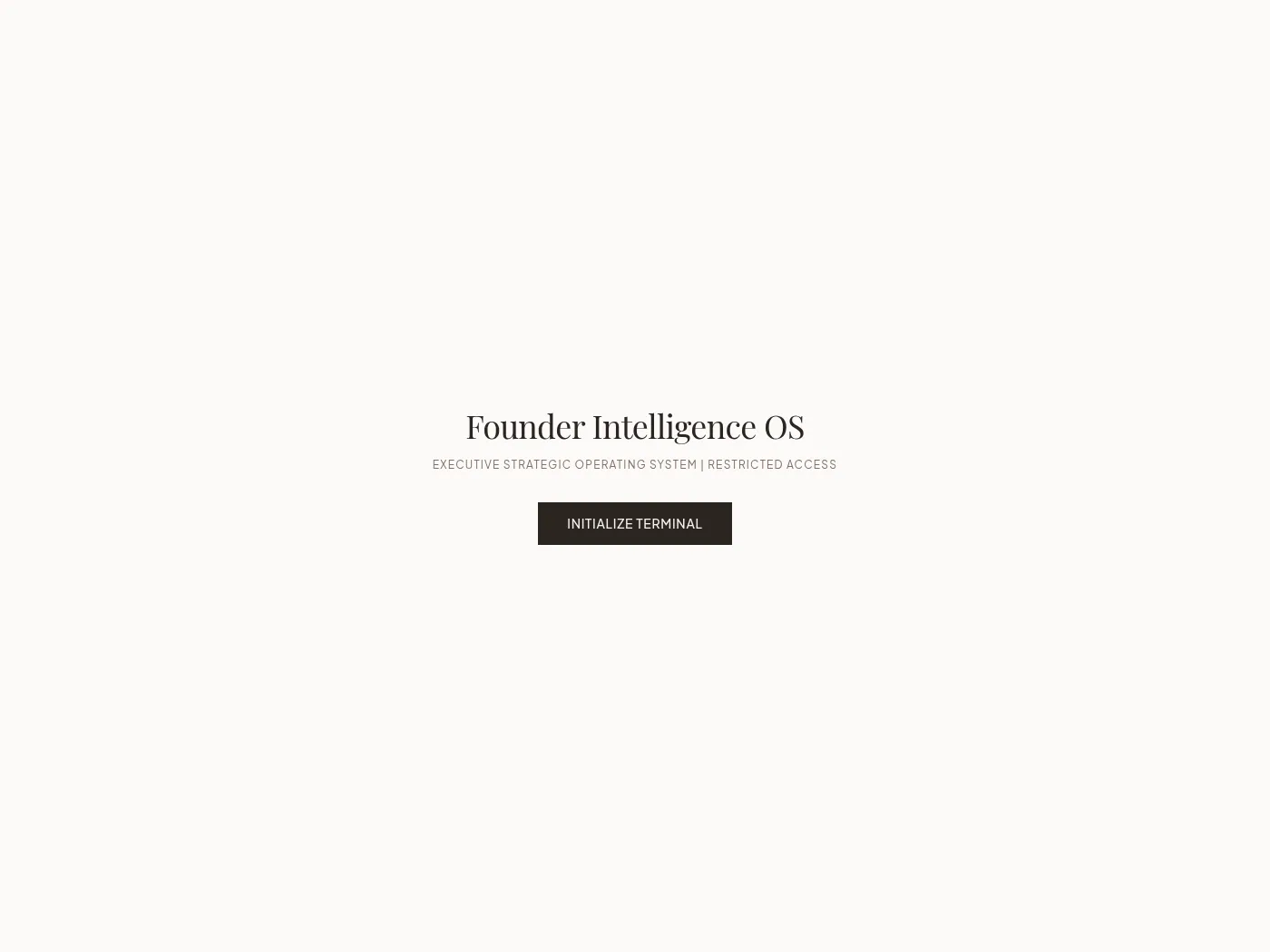 Founder Intelligence OS