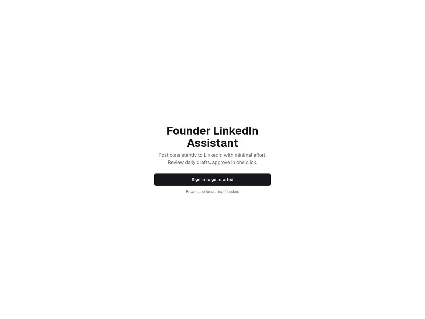 Founder LinkedIn Assistant
