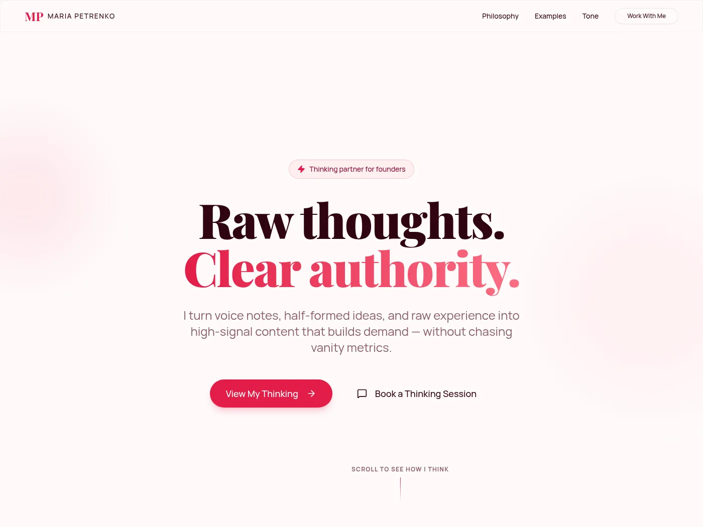 Founder Voice Portfolio