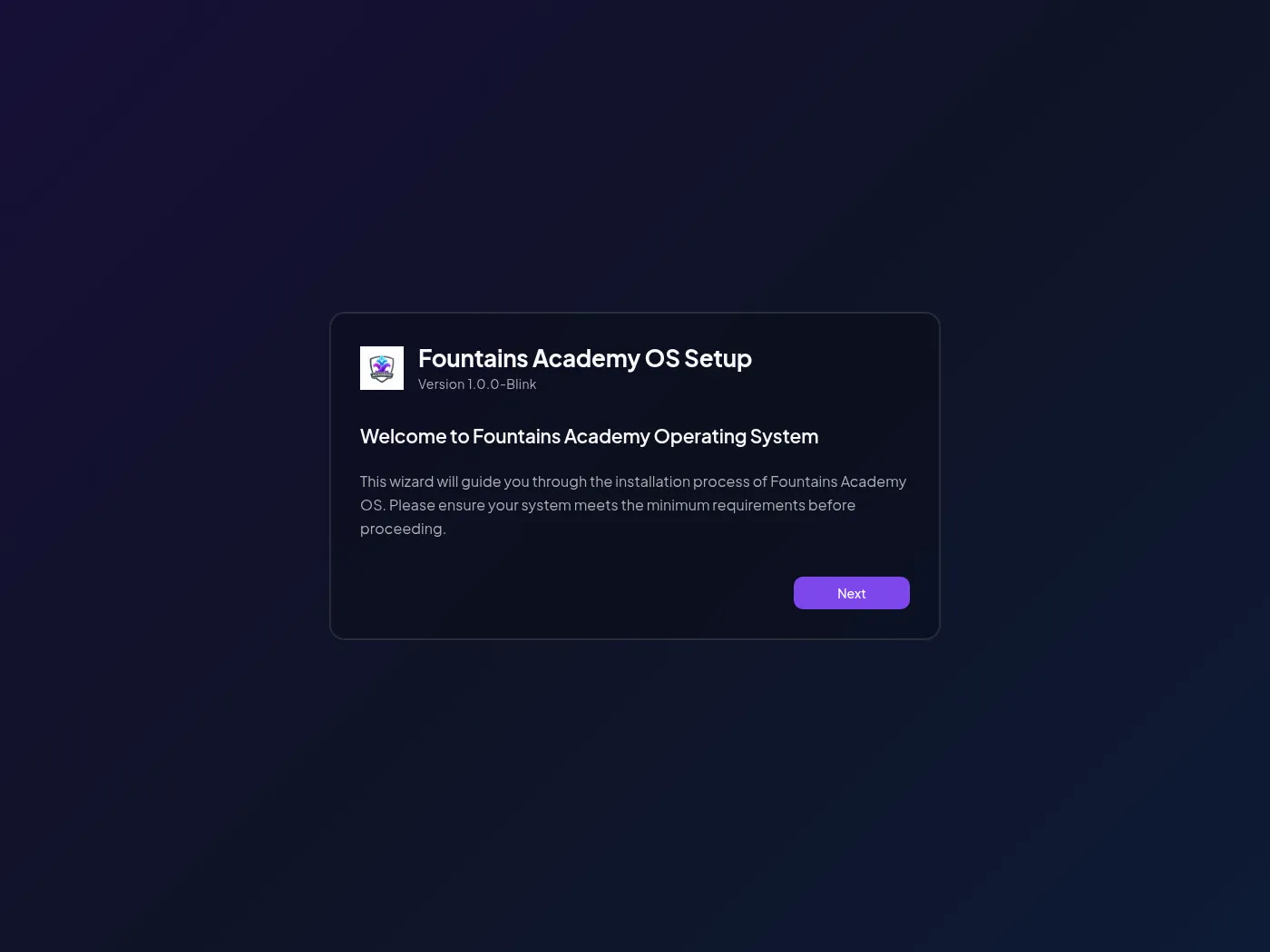 Fountains Academy OS