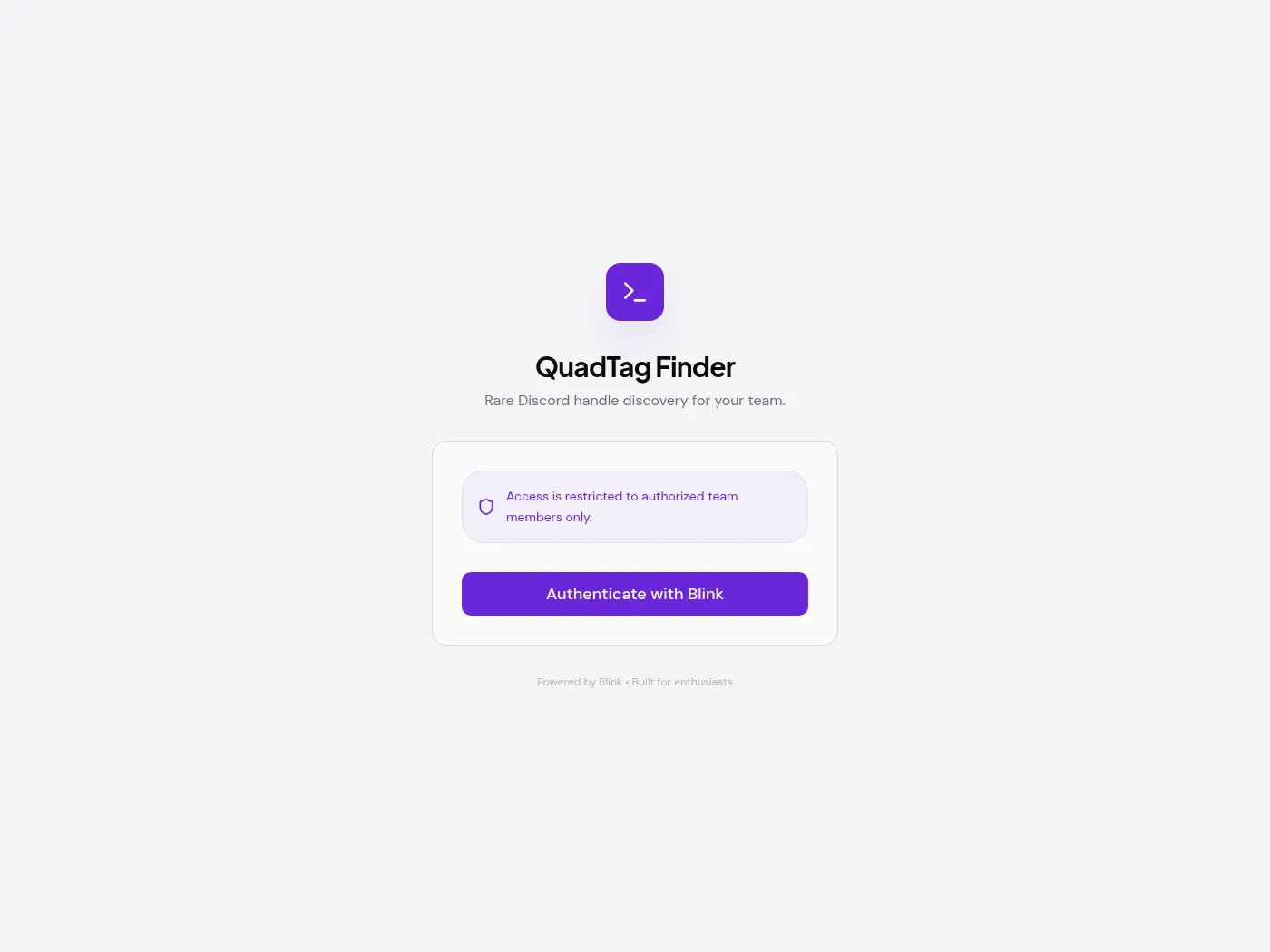 QuadTag Finder