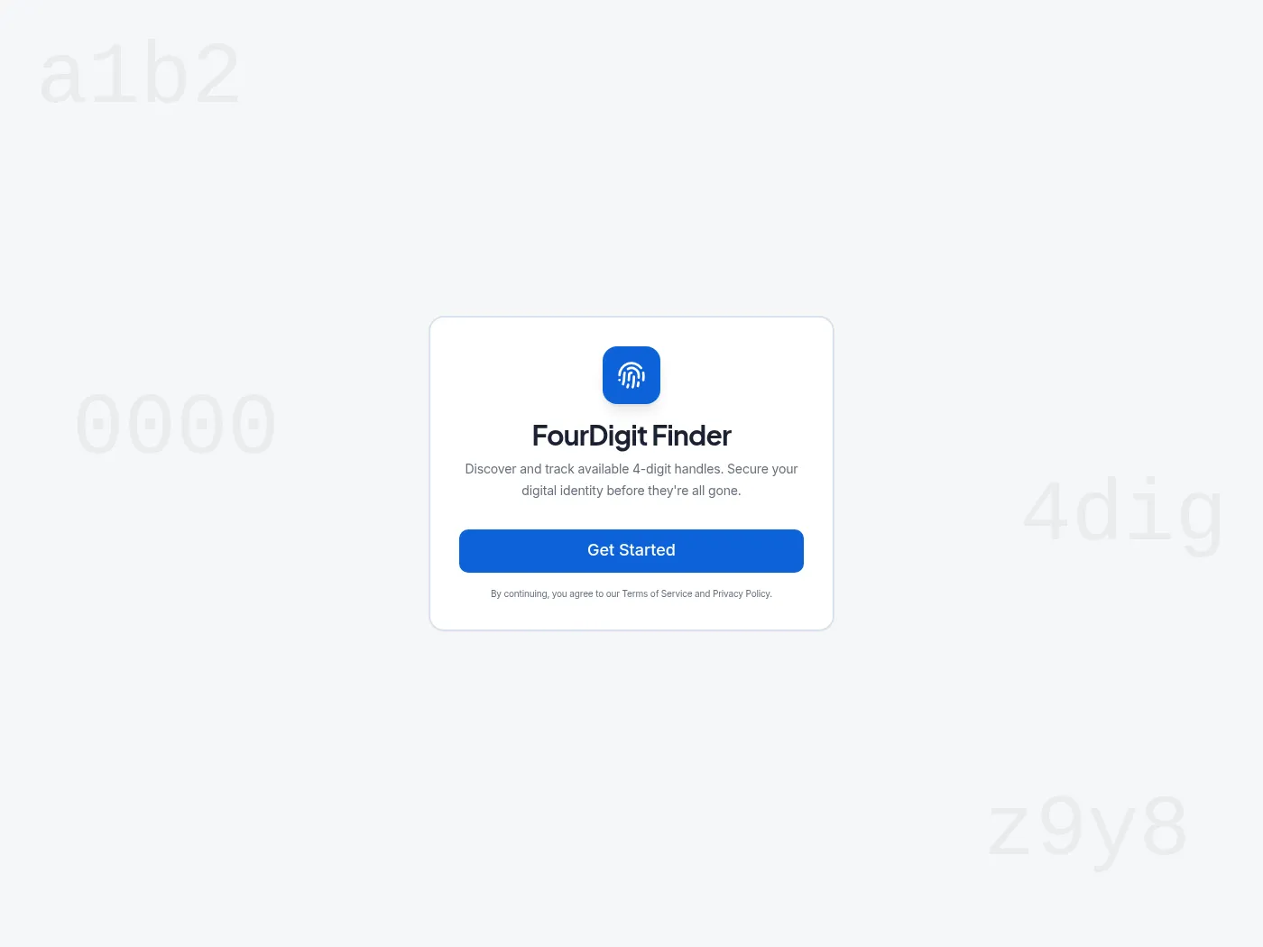 FourDigit Finder