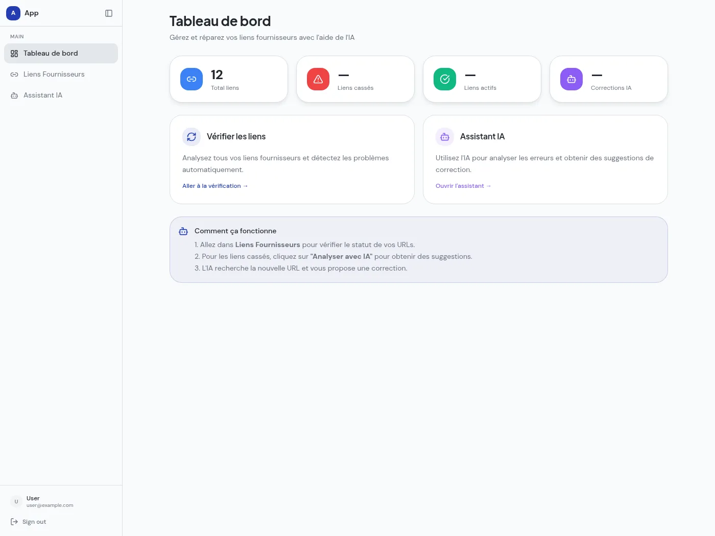Fournisseur Link Fixer
