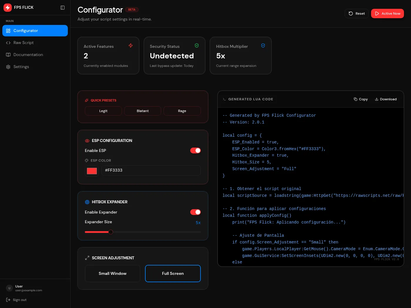 FPS Flick Configurator