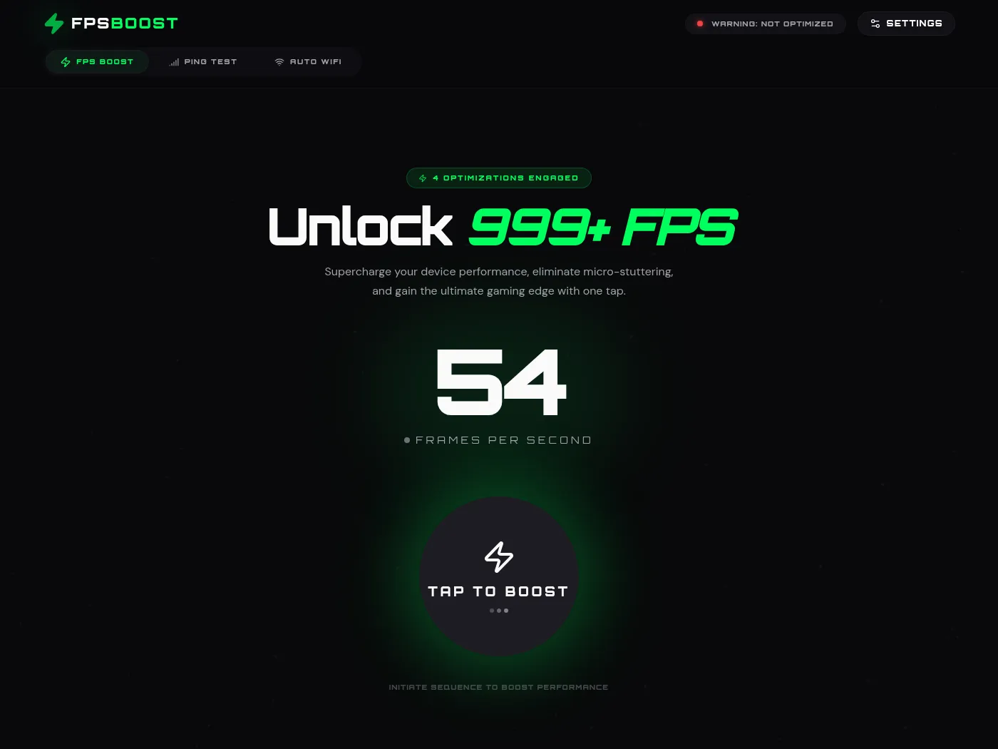 FPSBoost Web Dashboard