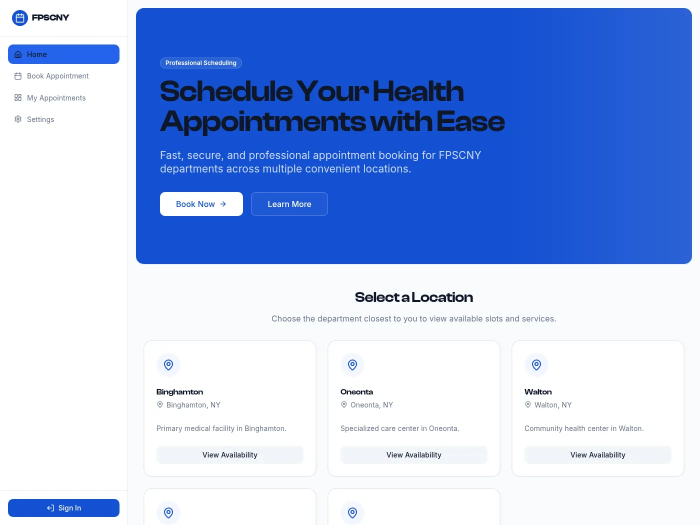 FPSCNY Scheduler